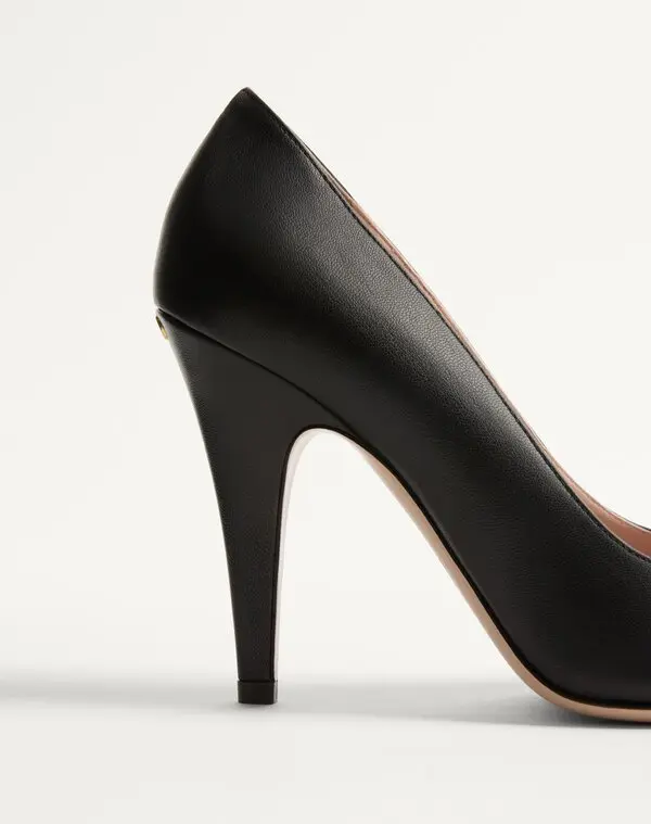 Valentino Garavani Bow Detail Kidskin Pumps - Black