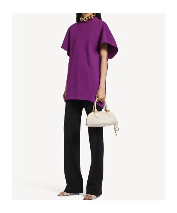 Balenciaga Oversized Mock Neck T-shirt
