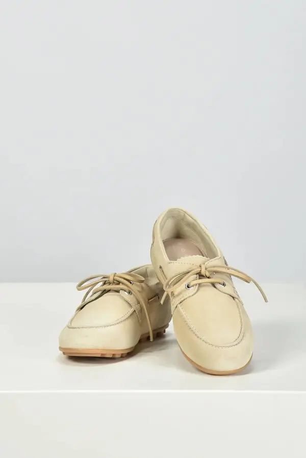 Hogan Round-toe Lace-up Loafers With Rubber Soles