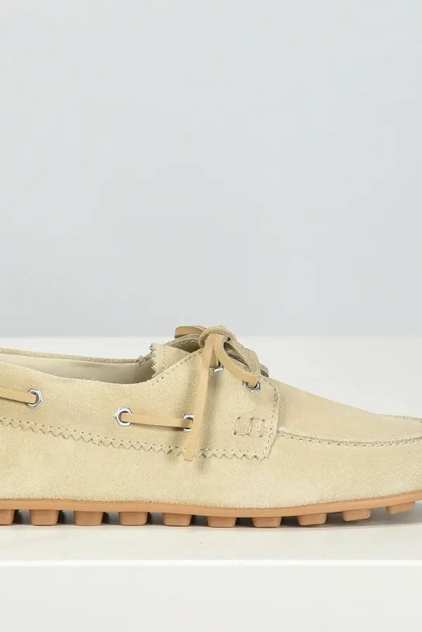 Hogan Round-toe Lace-up Loafers With Rubber Soles