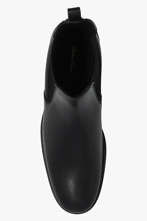 FERRAGAMO Gancini Logo Chelsea Boots