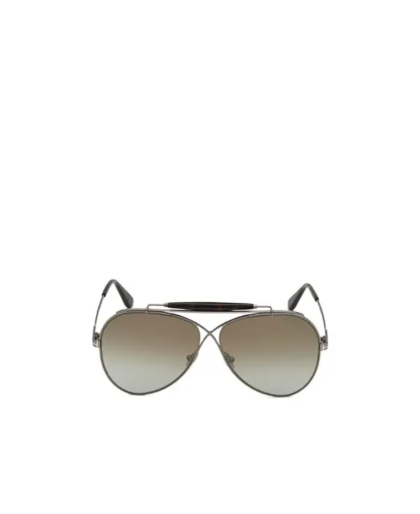TOM FORD Aviator Frame Sunglasses - Gray