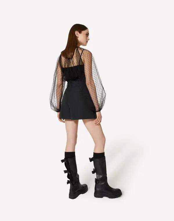 Red Valentino High Waist Bow Shorts