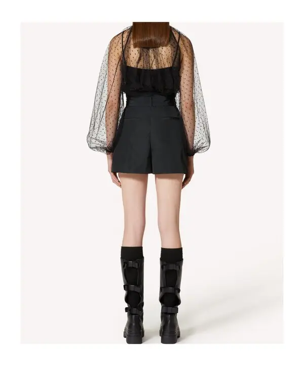 Red Valentino High Waist Bow Shorts