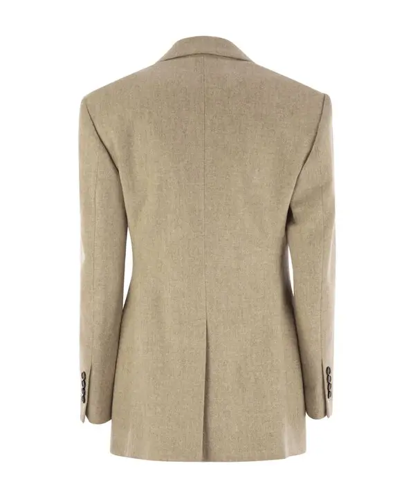 Brunello Cucinelli Single-breasted Wrap-around Waist Jacket
