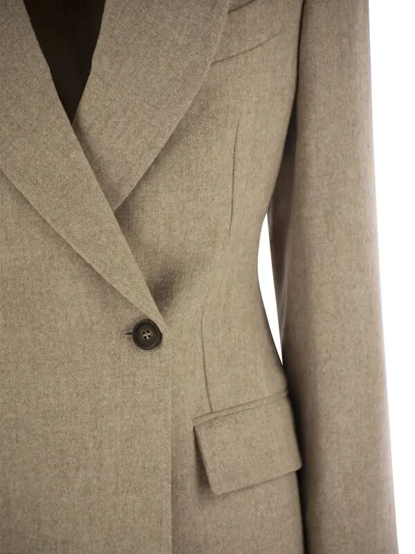 Brunello Cucinelli Single-breasted Wrap-around Waist Jacket