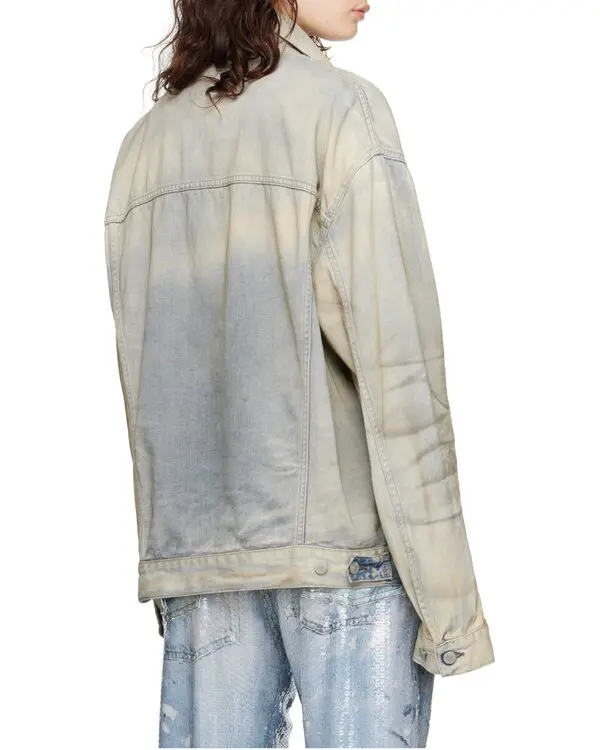 Acne Studios Oversized Fit Denim Jacket - Gray