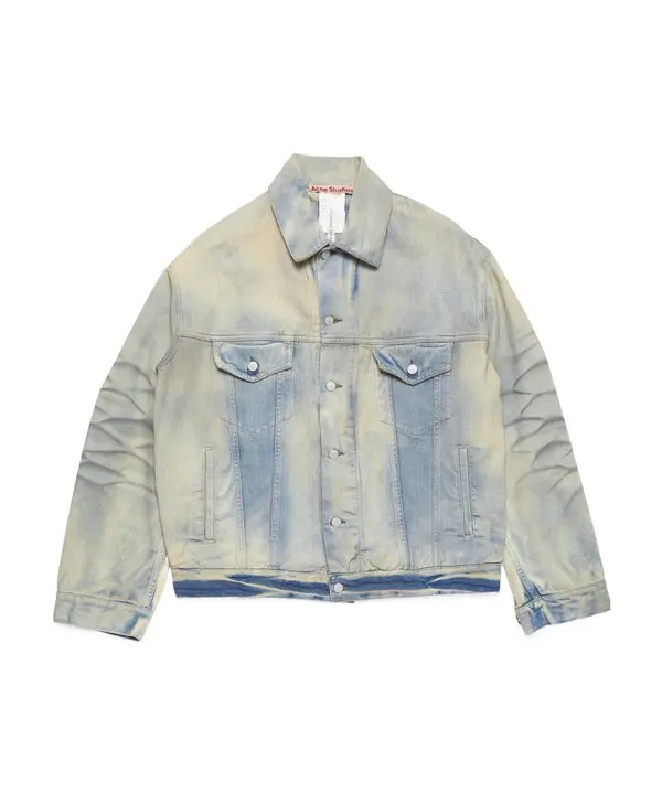 Acne Studios Oversized Fit Denim Jacket - Gray