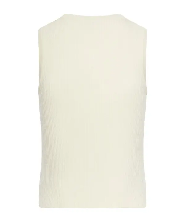 Celine Sleeveless Top In Striped Wool