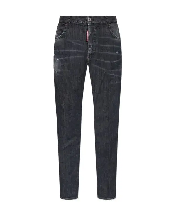 Dsquared2 Distressed Skinny Jeans - Black