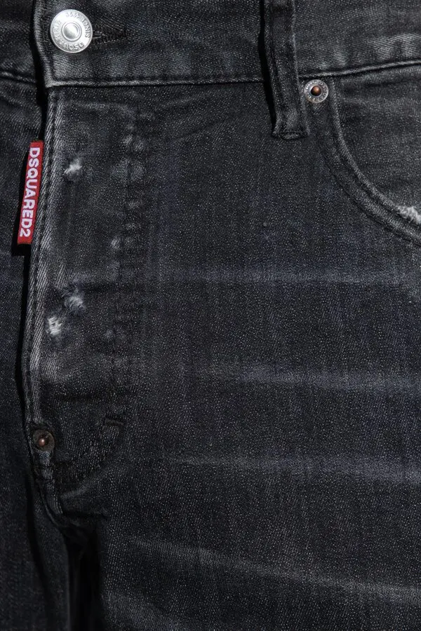 Dsquared2 Distressed Skinny Jeans - Black