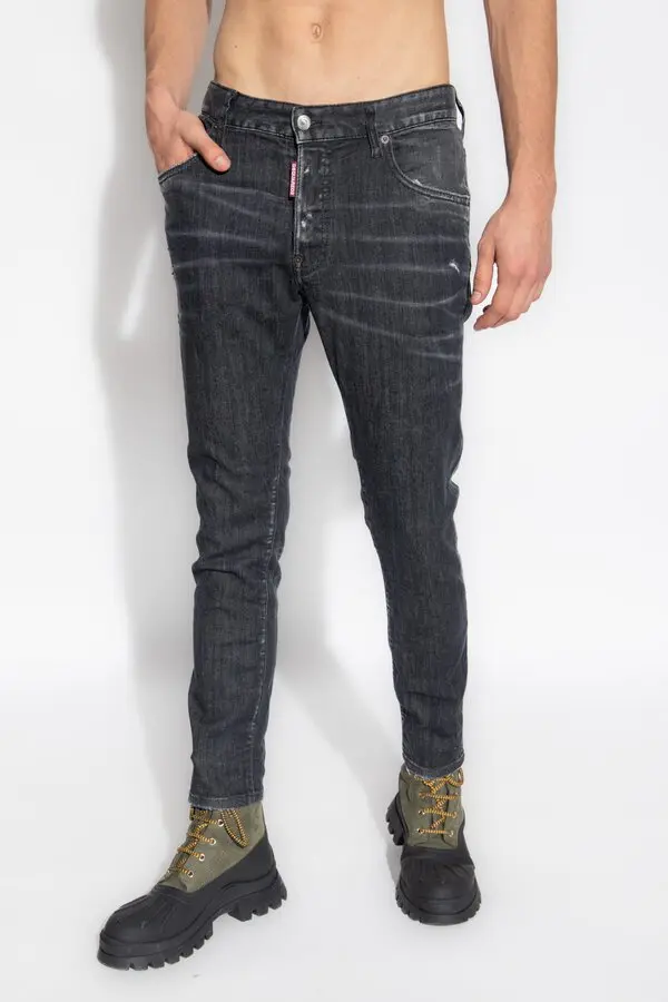 Dsquared2 Distressed Skinny Jeans - Black