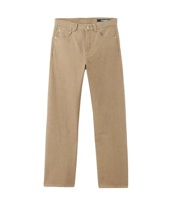 Jacquemus The Straight De-nîmes Denim Jeans - Light Brown
