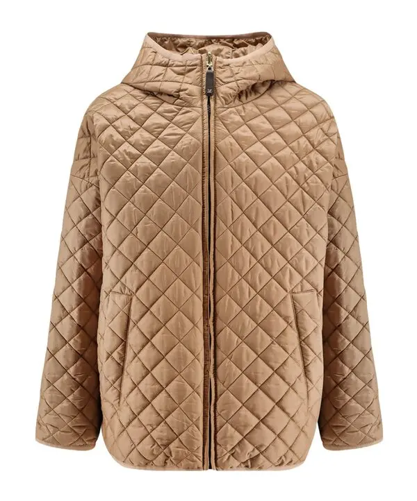 Max Mara Leo Quilted Zipped Jacket - Honey