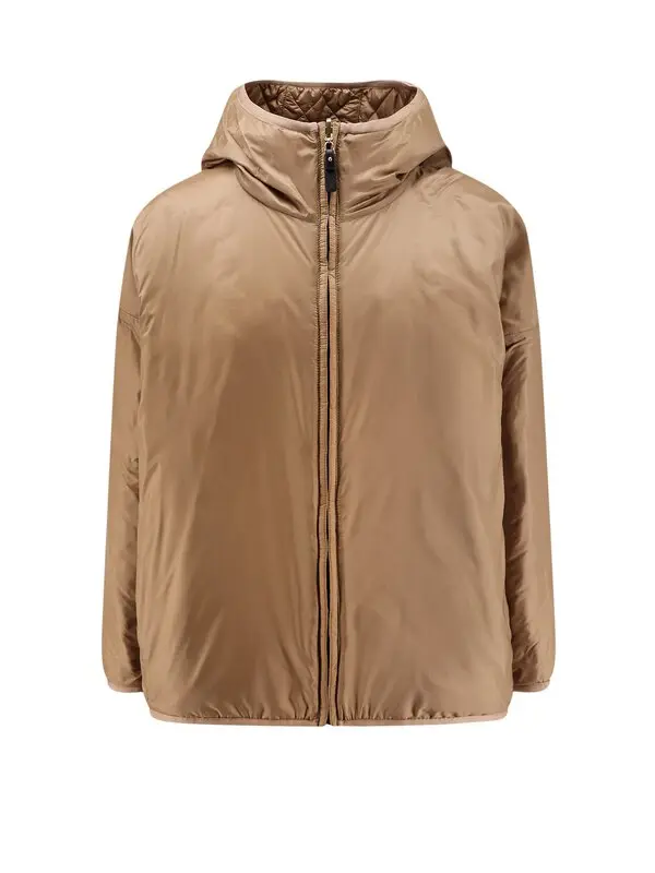 Max Mara Leo Quilted Zipped Jacket - Honey