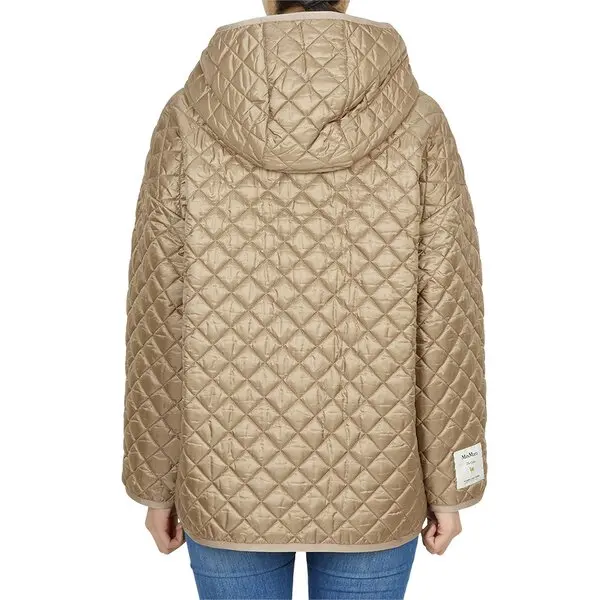 Max Mara Leo Quilted Zipped Jacket - Nude