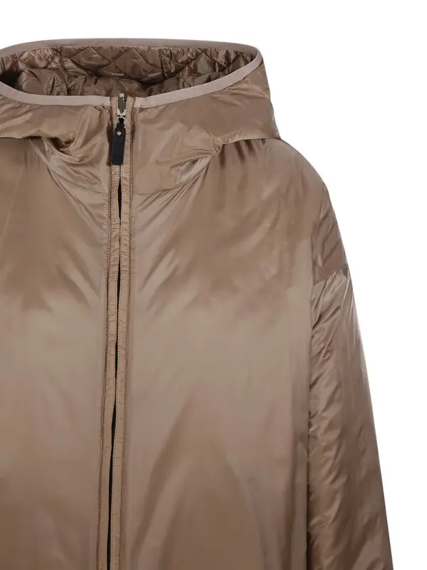 Max Mara Leo Quilted Zipped Jacket - Nude