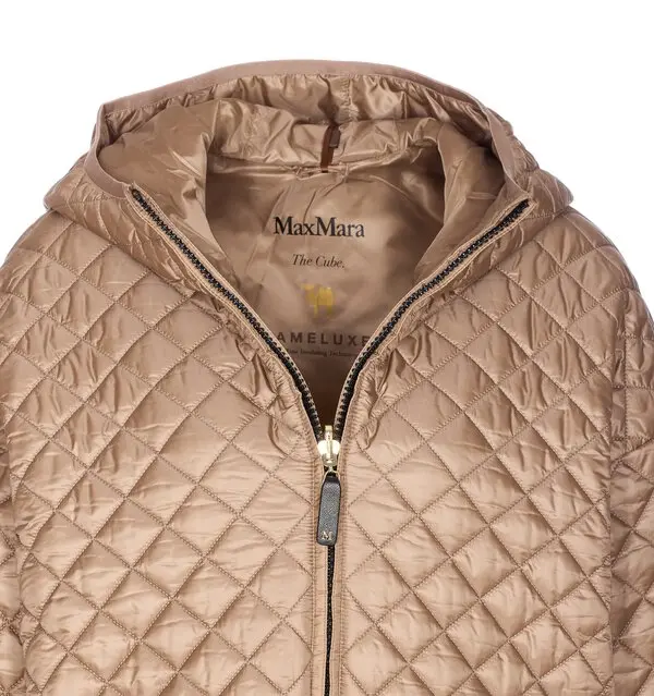 Max Mara Leo Quilted Zipped Jacket - Nude
