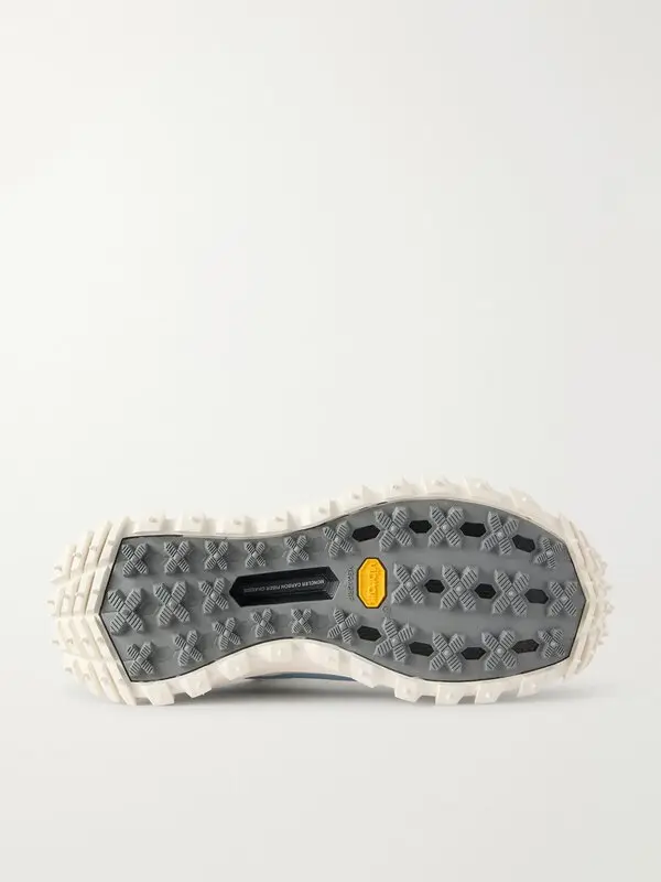 Moncler Trailgrip Gtx Leather-trimmed Mesh And Canvas Sneakers