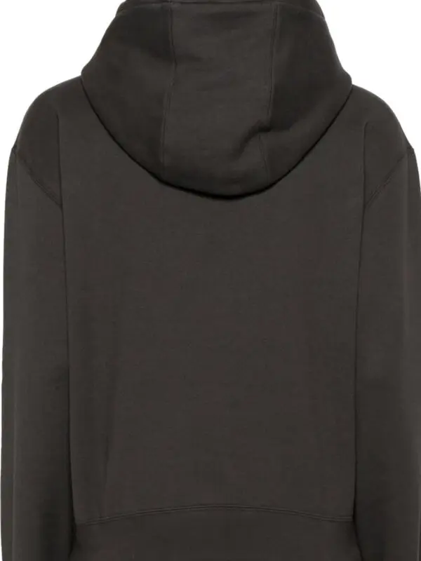 Saint Laurent Embroidered Hoodie - Dark Grey