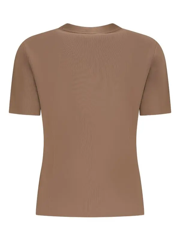 Max Mara Adelio Crewneck Short-sleeved T-shirt - Beige