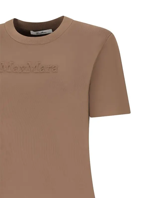 Max Mara Adelio Crewneck Short-sleeved T-shirt - Beige