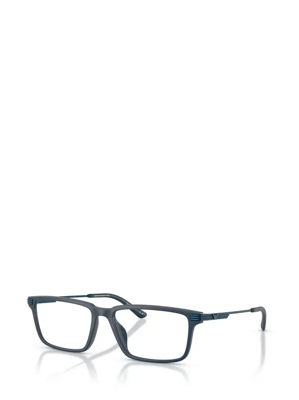 Emporio Armani Rectangle Frame Glasses - Gray