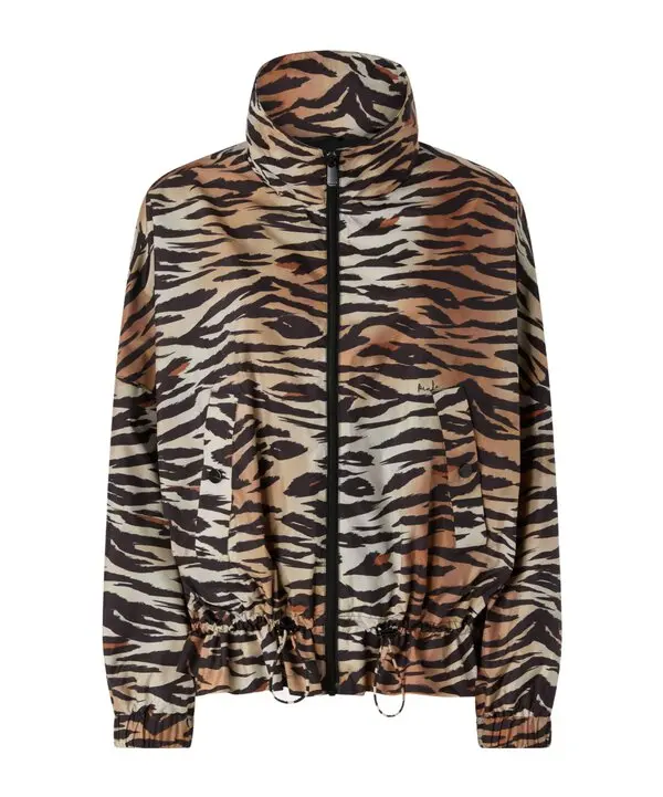 Pinko Logo Detail Zip-up Jacket - Black