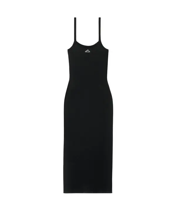 Alexander Wang 3d Logo Mesh Sleeveless Midi Dress