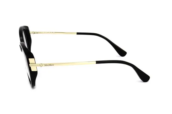 Max Mara Logo Engraved Round Frame Eyeglasses