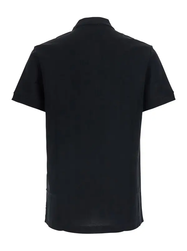 Burberry Eddie Logo Polo Shirt - Black