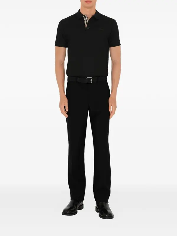 Burberry Eddie Logo Polo Shirt - Black