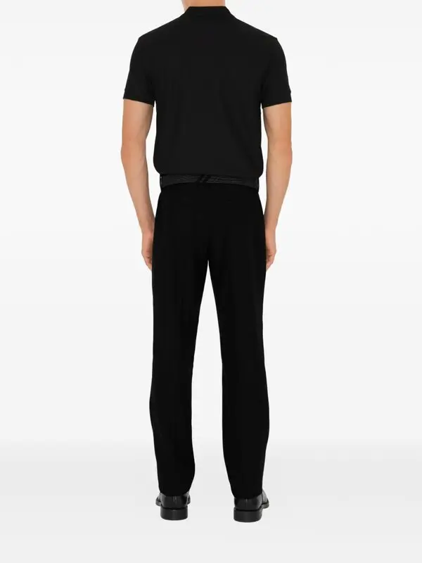 Burberry Eddie Logo Polo Shirt - Black