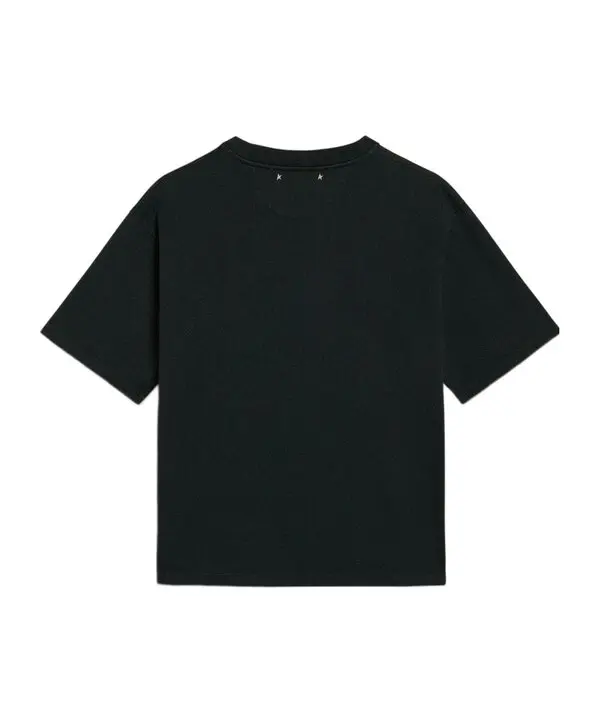GOLDEN GOOSE Embellished Neck T-shirt - Black