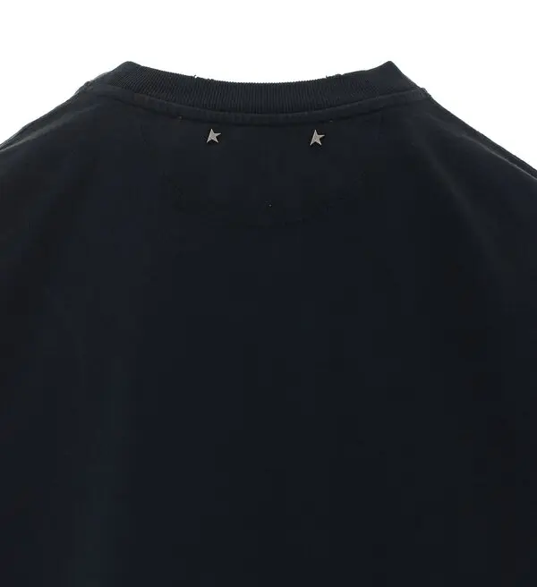 GOLDEN GOOSE Embellished Neck T-shirt - Black
