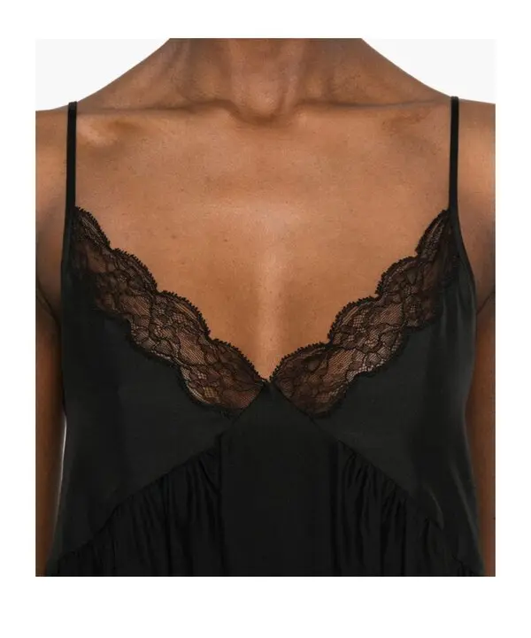 THE ROW Lace Trim Slip Dress