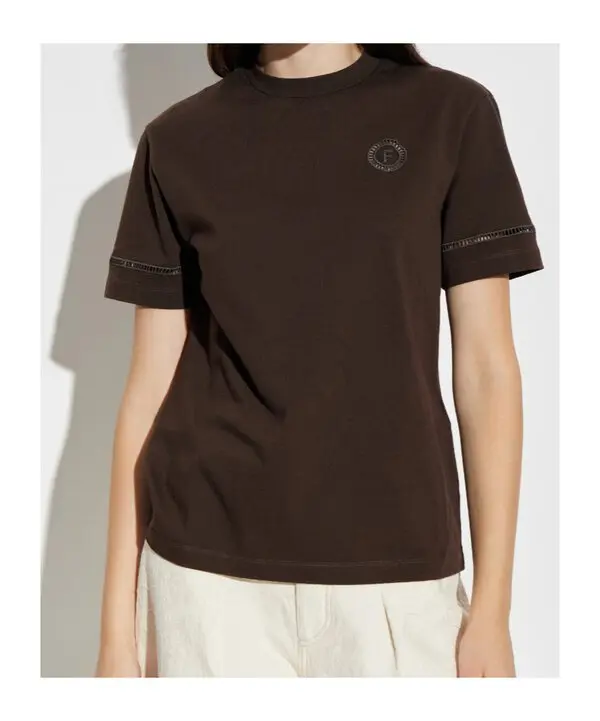 FERRAGAMO Embellished Crewneck T-shirt