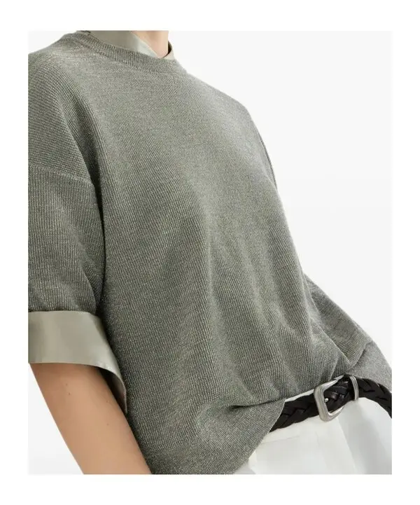 Brunello Cucinelli Short Sleeve Crewneck Jumper