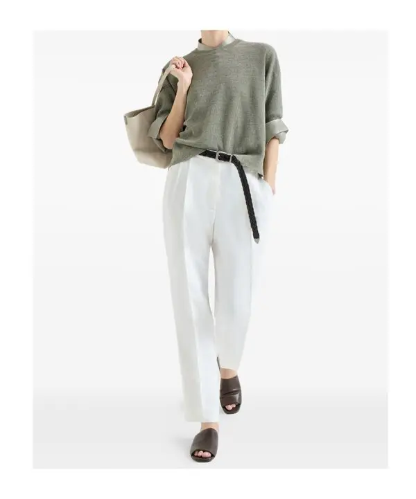 Brunello Cucinelli Short Sleeve Crewneck Jumper