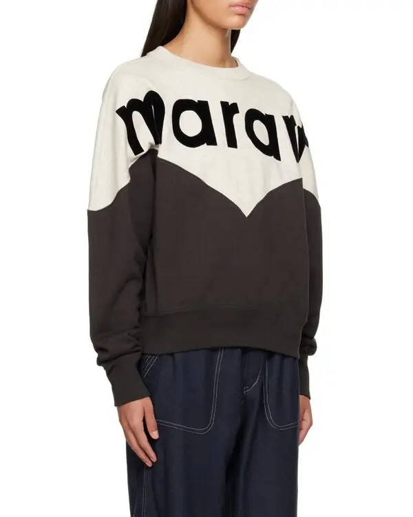 Isabel Marant Étoile Paneled Logo Sweatshirt - Black