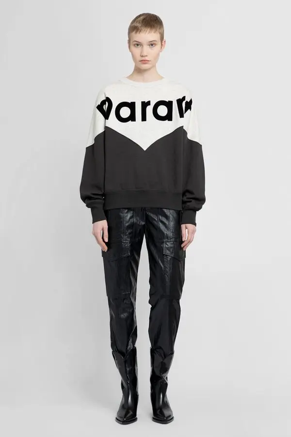 Isabel Marant Étoile Paneled Logo Sweatshirt - Black