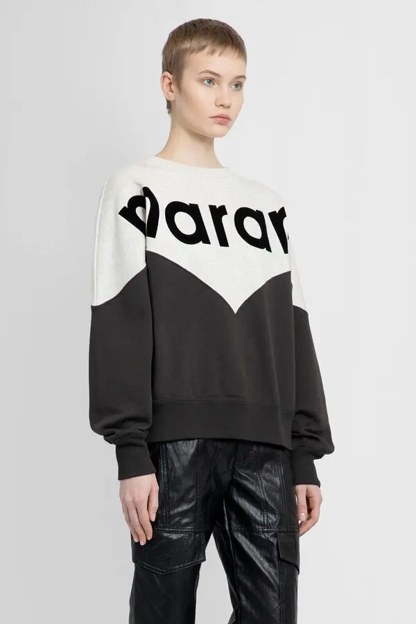 Isabel Marant Étoile Paneled Logo Sweatshirt - Black