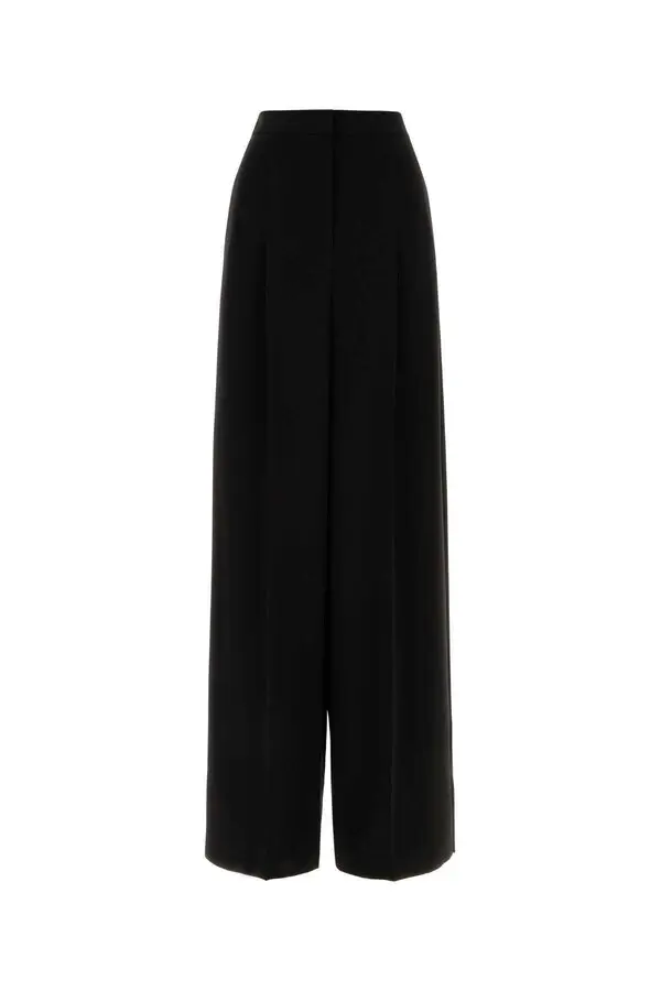 Max Mara Sportmax High Waist Wide Leg Trousers - Black