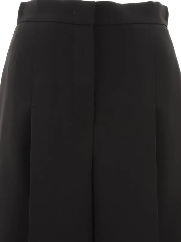 Max Mara Sportmax High Waist Wide Leg Trousers - Black