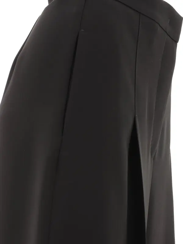 Max Mara Sportmax High Waist Wide Leg Trousers - Black