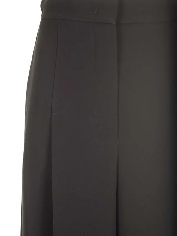 Max Mara Sportmax High Waist Wide Leg Trousers - Black