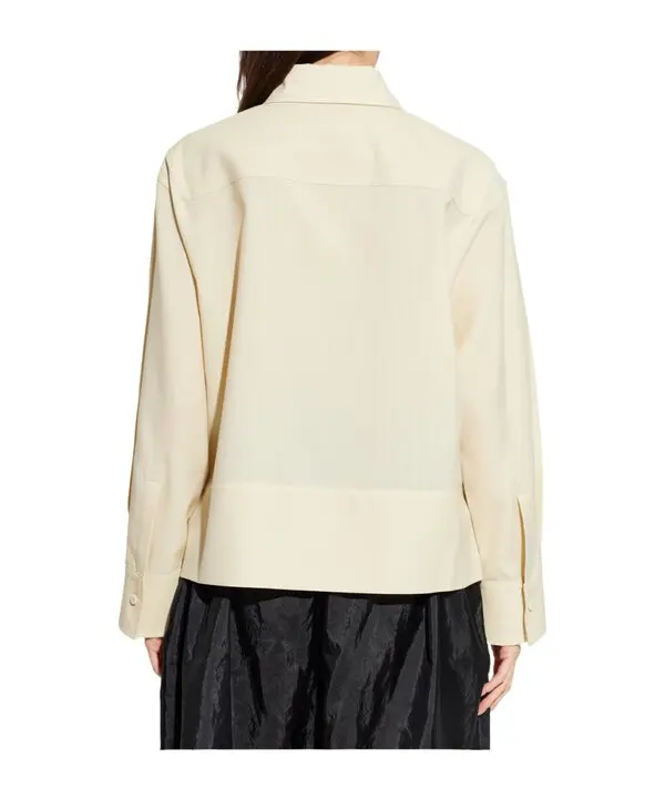 JIL SANDER Long-sleeved Buttoned Shirt - Nude
