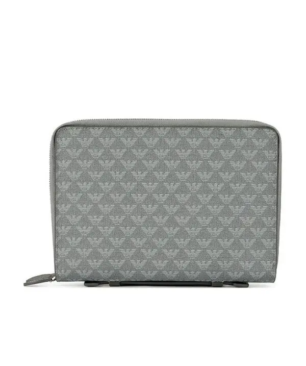 Emporio Armani Logo Detail Wallet - Gray
