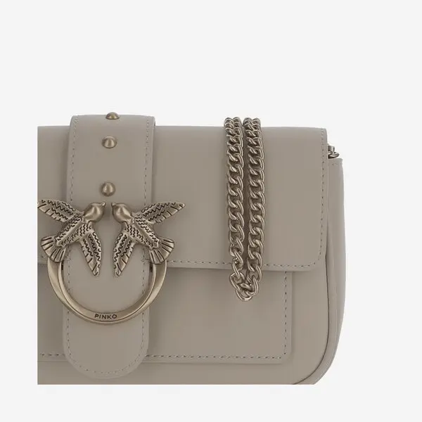 Pinko Love One Pocket Bag - Nude
