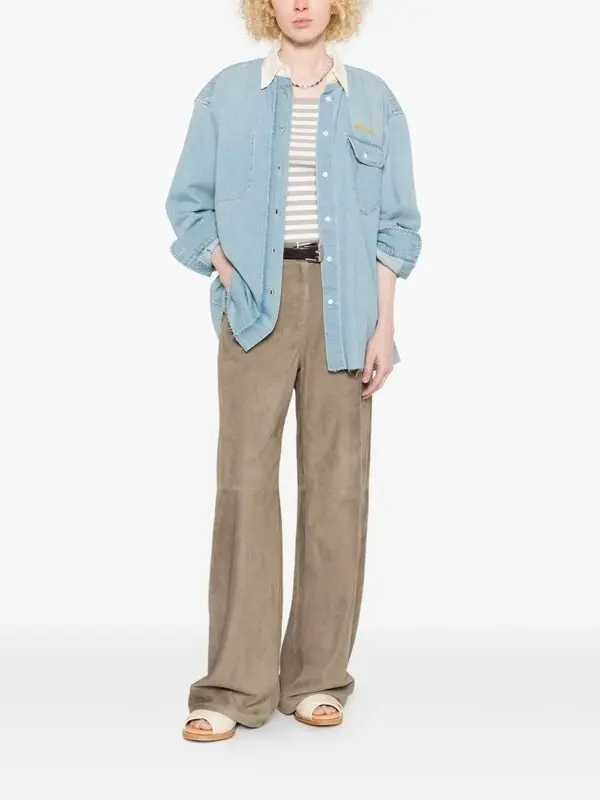 Miu Miu Oversized Denim Shirt